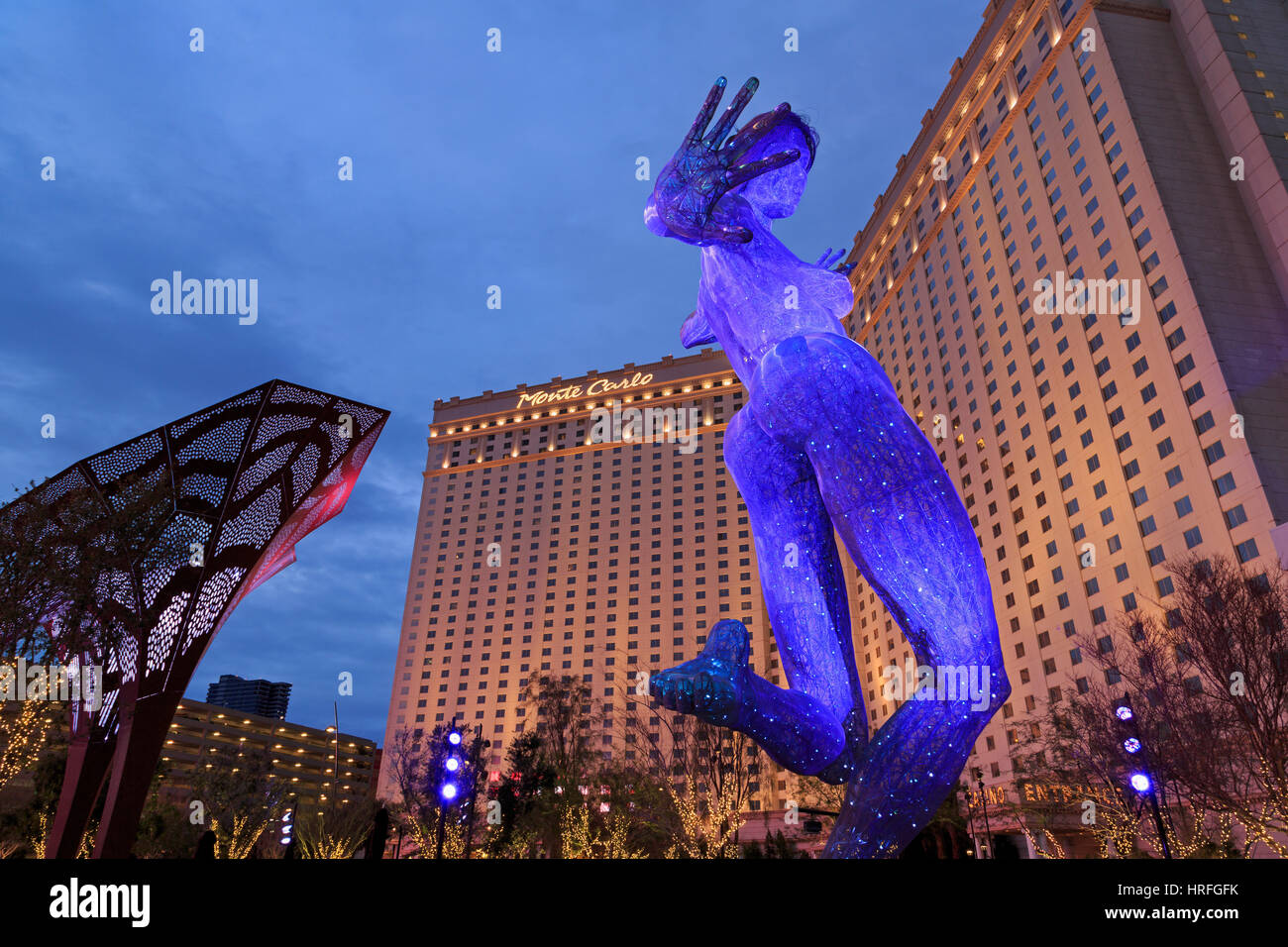 Bliss Dance Sculpture at The Park, Las Vegas, Nevada, USA Stock Photo ...