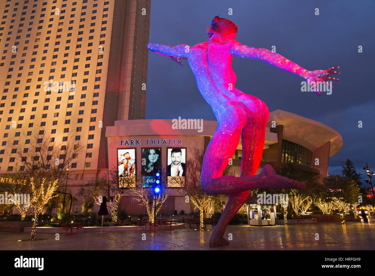 Bliss Dance Sculpture at The Park, Las Vegas, Nevada, USA Stock Photo ...