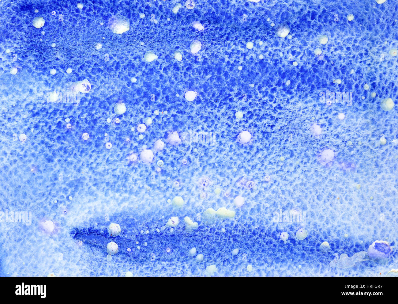 Dark blue winter watercolor textured background with abstract ...
