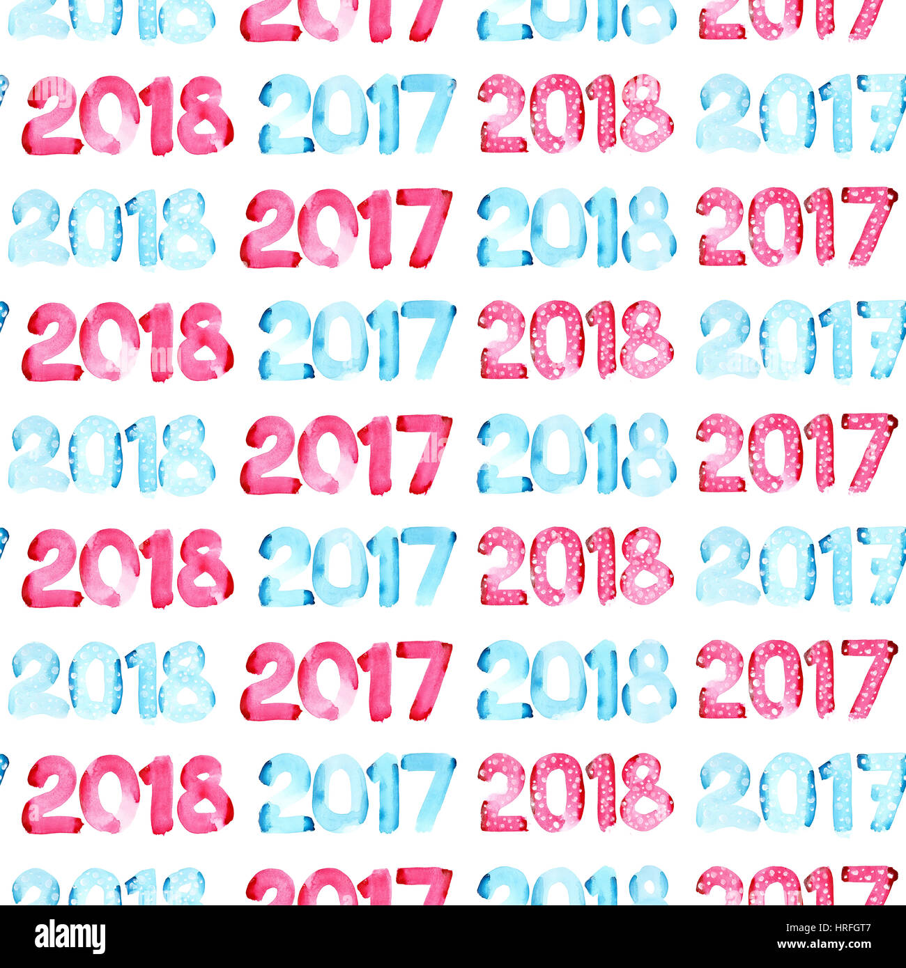 New 2017, 2018 years - seamless background Stock Photo - Alamy