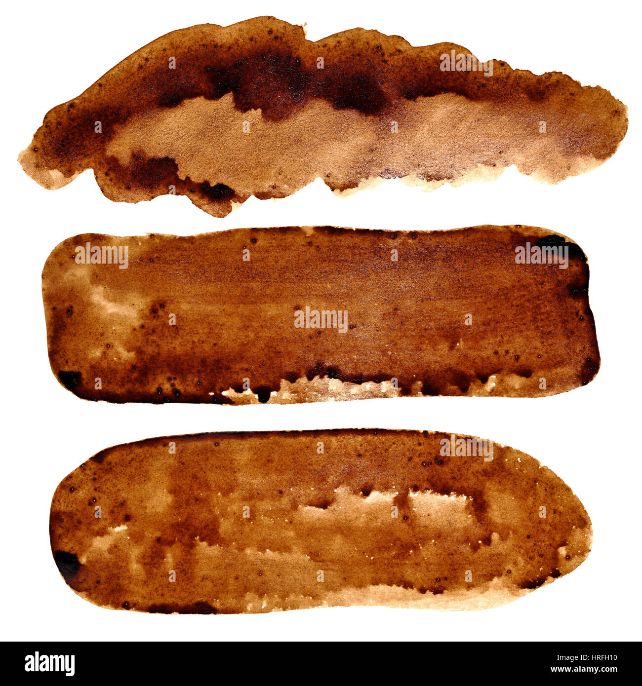 Stripes of spilt black coffee isolated over the background Stock Photo ...