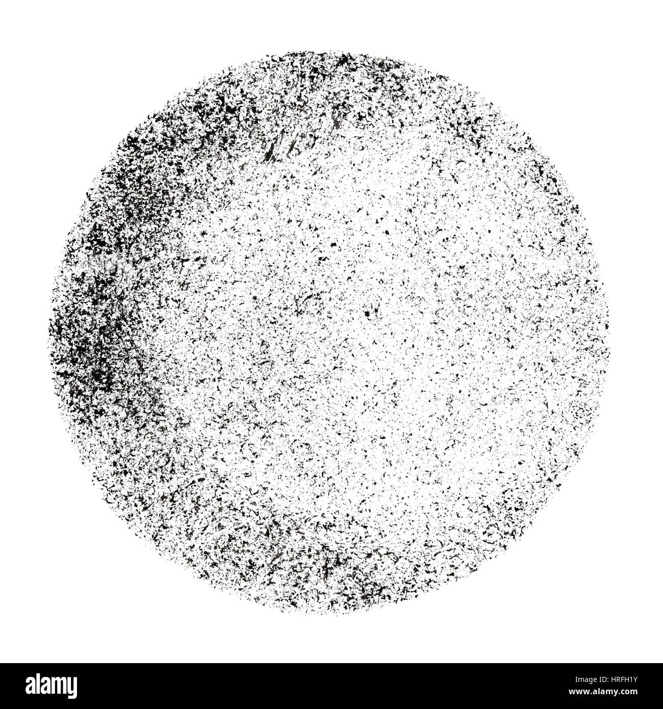 Black stenciled circle - space for your own text - raster illustration ...