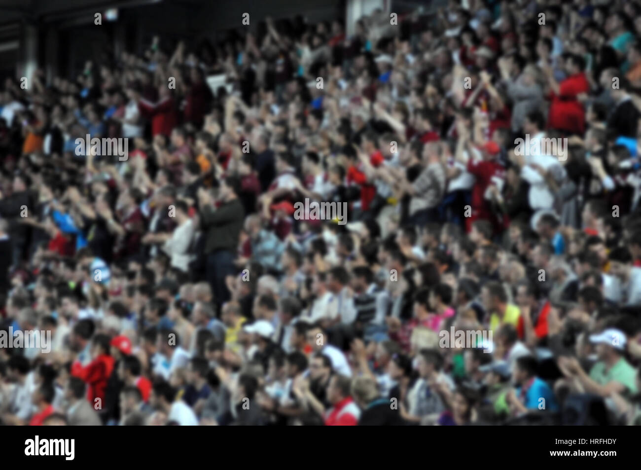 Blurred crowd of spectators in a stadium Stock Photo - Alamy