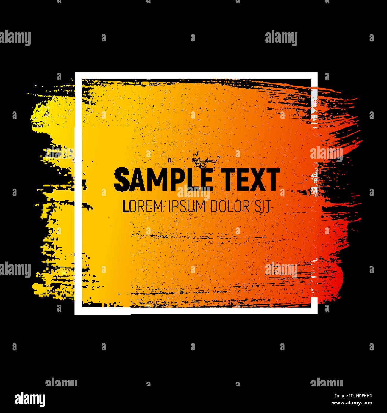 Abstract Brush Stroke Designs Texture with Frame. Can be used fo Stock ...