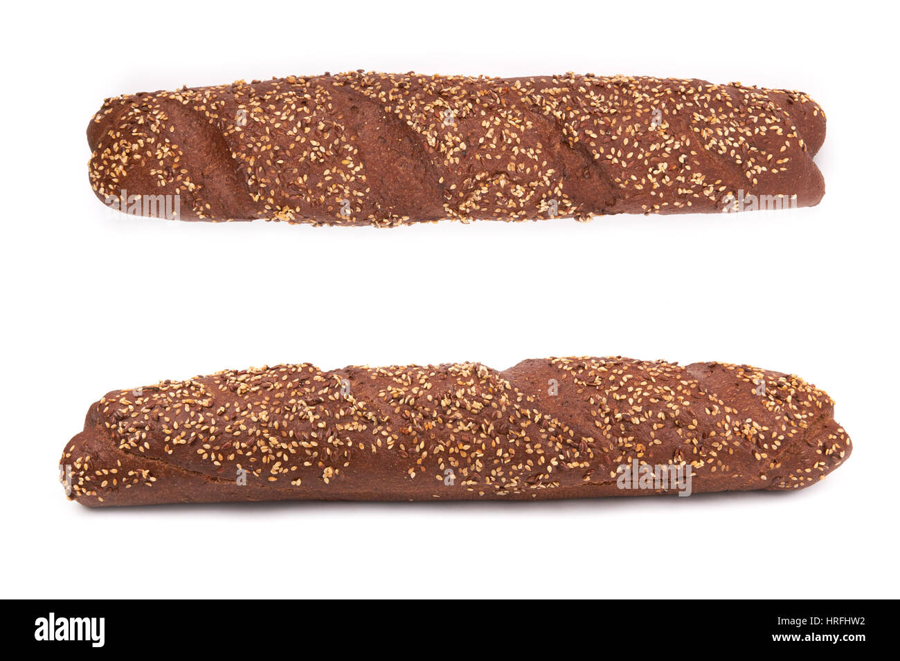 Long Loaf isolated on white background. With Clipping Path Stock Photo ...