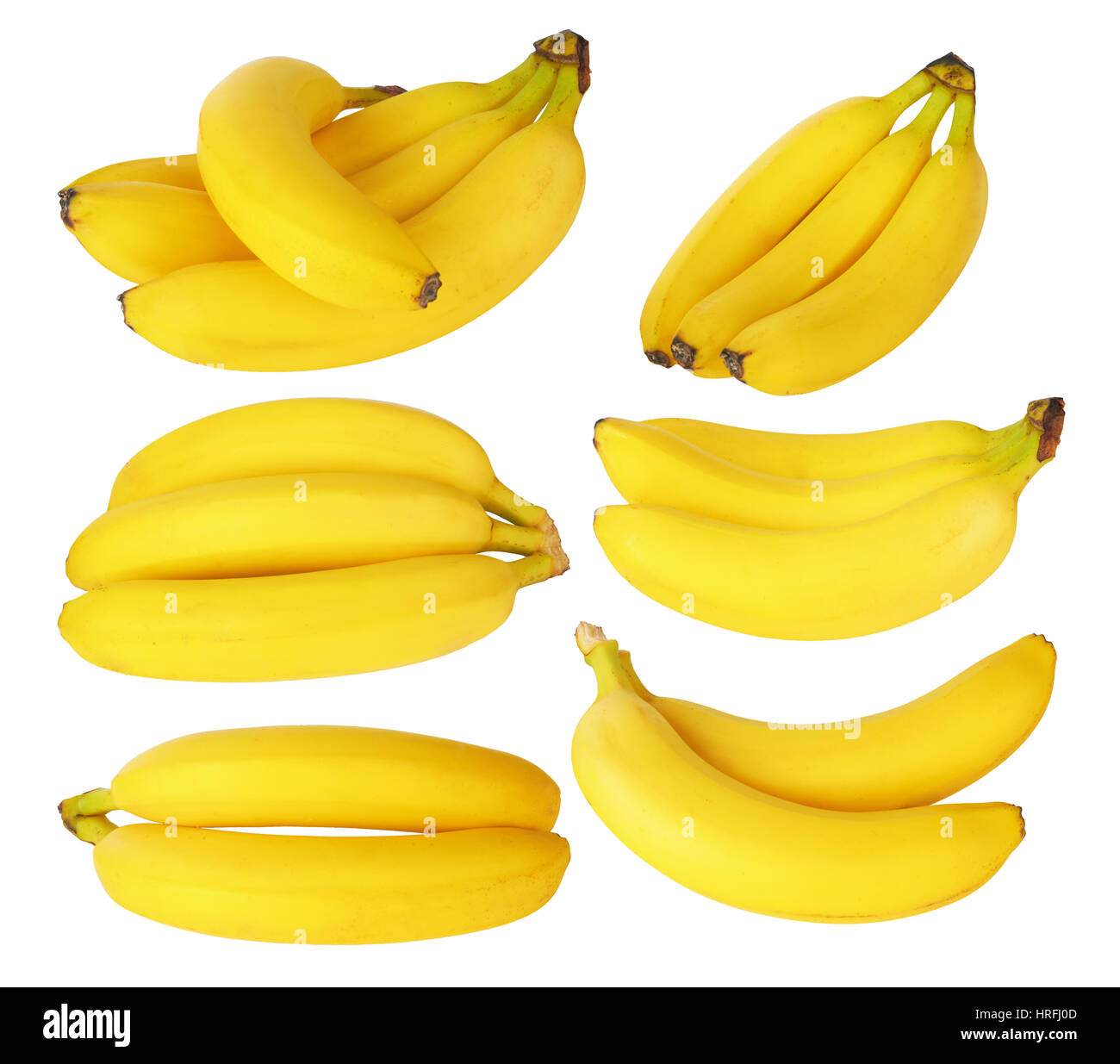 Bunch of bananas isolated on white background Stock Photo - Alamy
