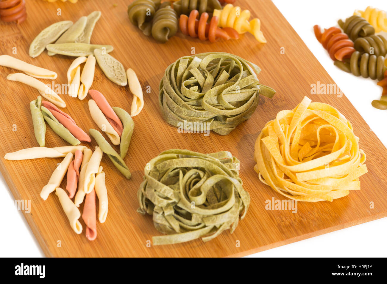 Different types of Italian pasta Stock Photo - Alamy