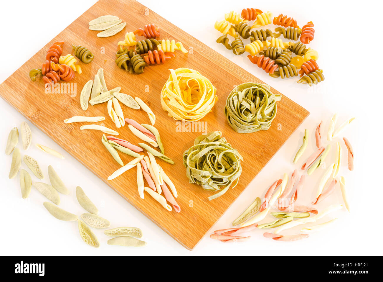 Different types of Italian pasta Stock Photo - Alamy