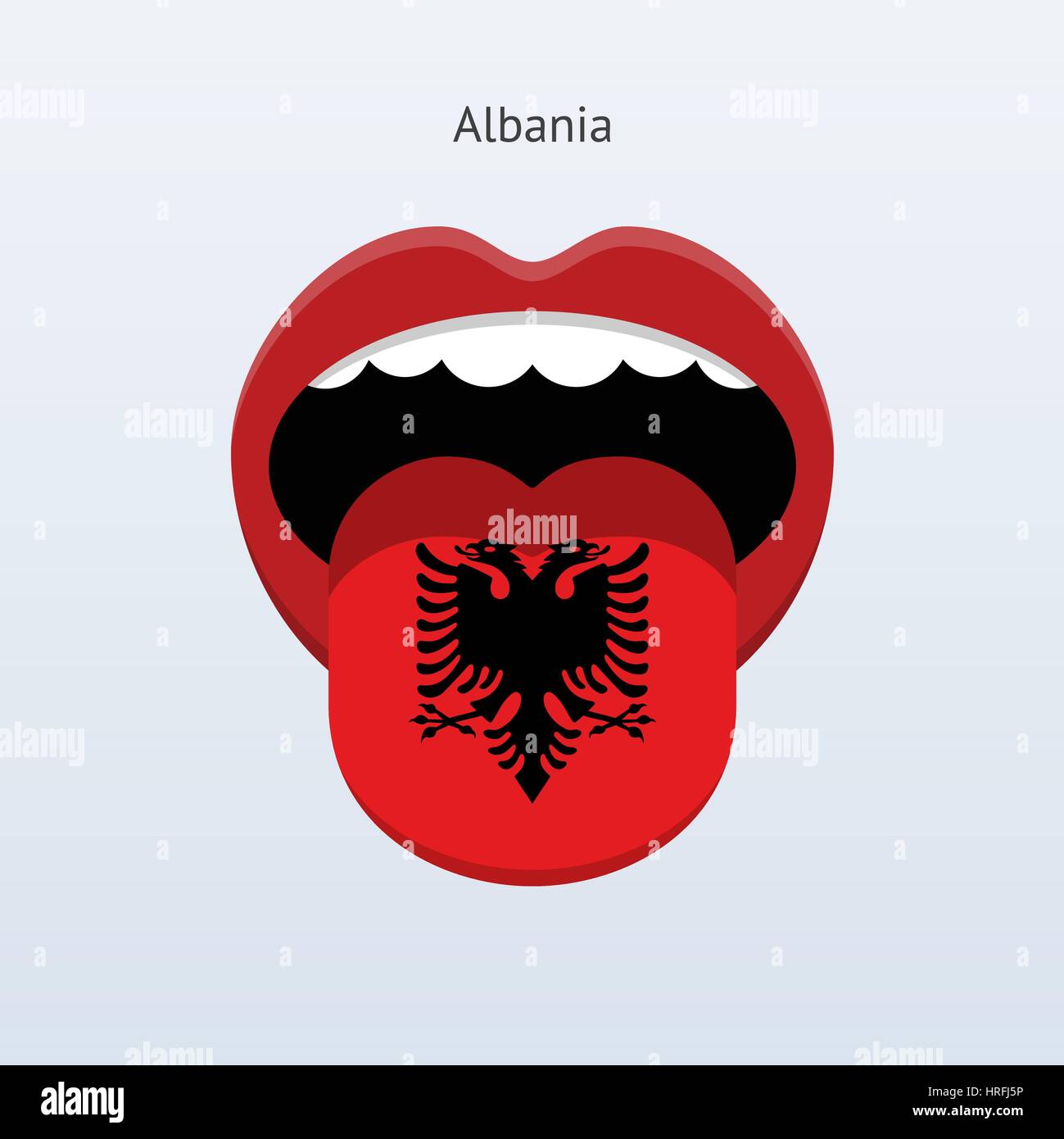 Albania language. Abstract human tongue. Vector illustration Stock ...