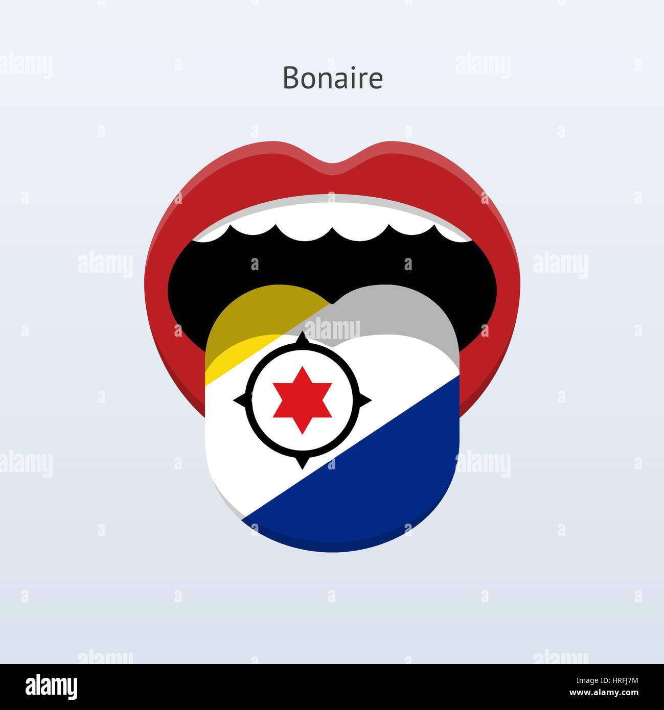 Bonaire language. Abstract human tongue. Vector illustration Stock ...