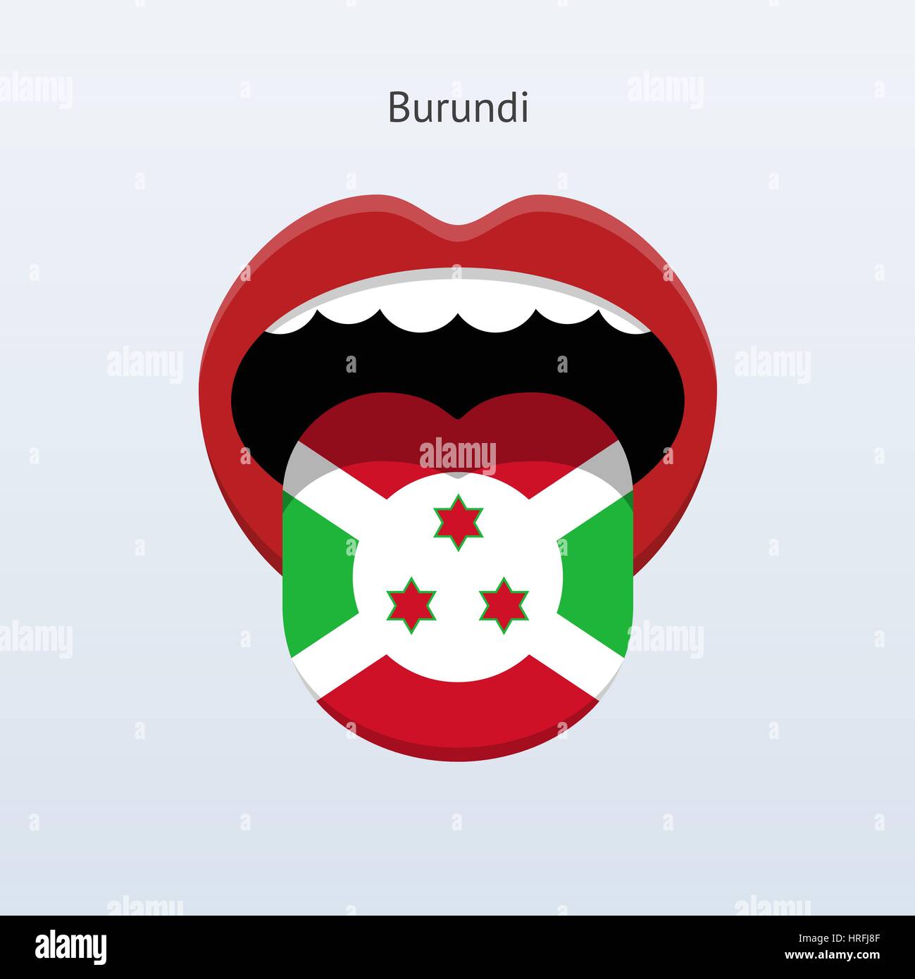 Burundi language. Abstract human tongue. Vector illustration Stock ...