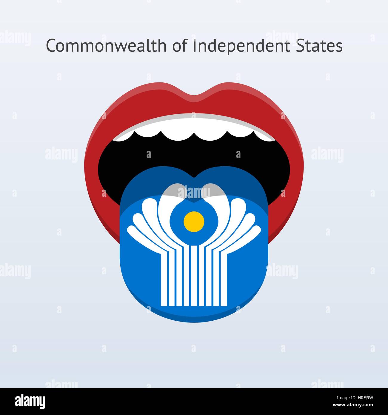 Commonwealth of Independent States language. Abstract human tongue ...