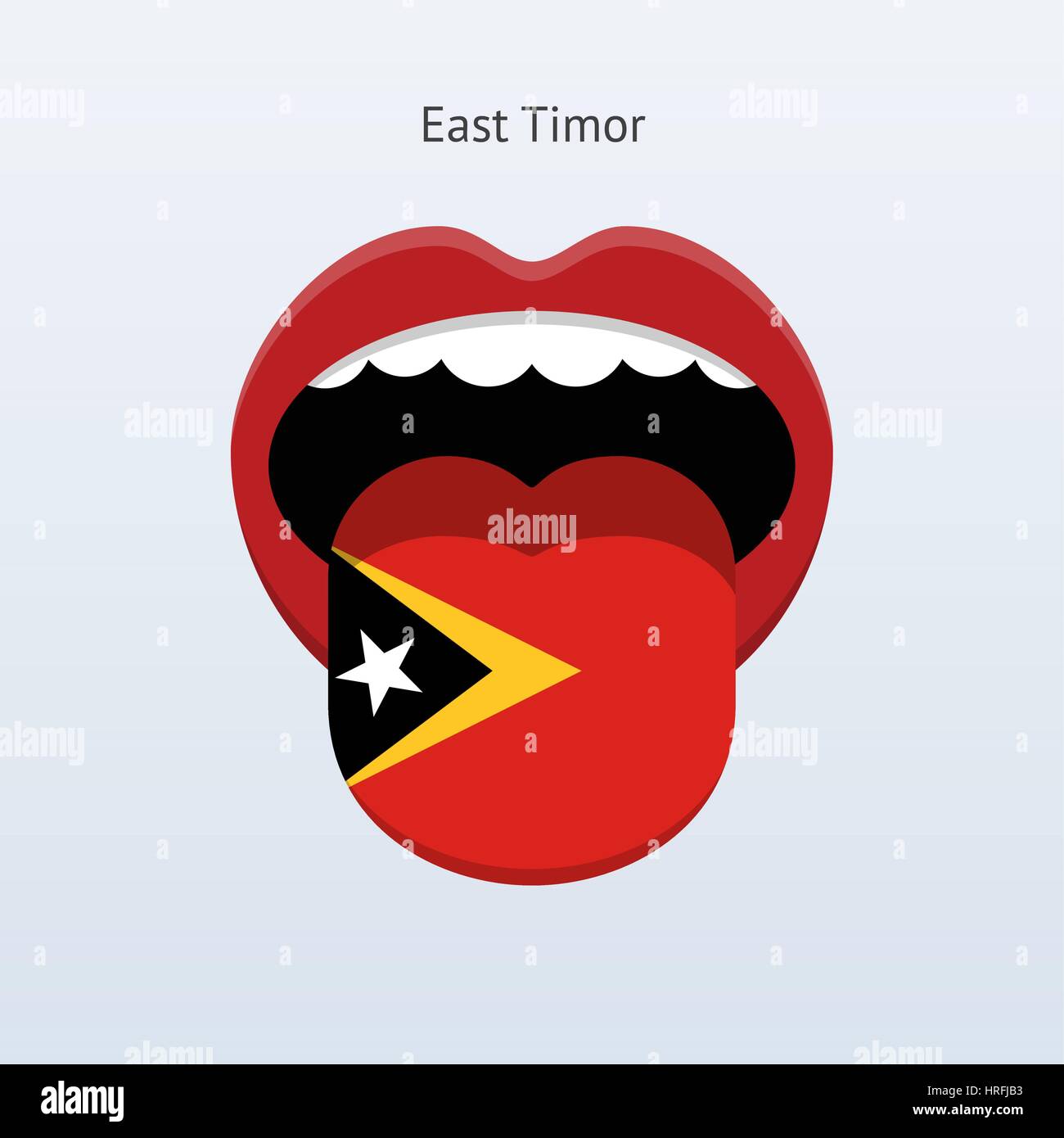 East Timor language. Abstract human tongue. Vector illustration Stock Vector Image & Art - Alamy