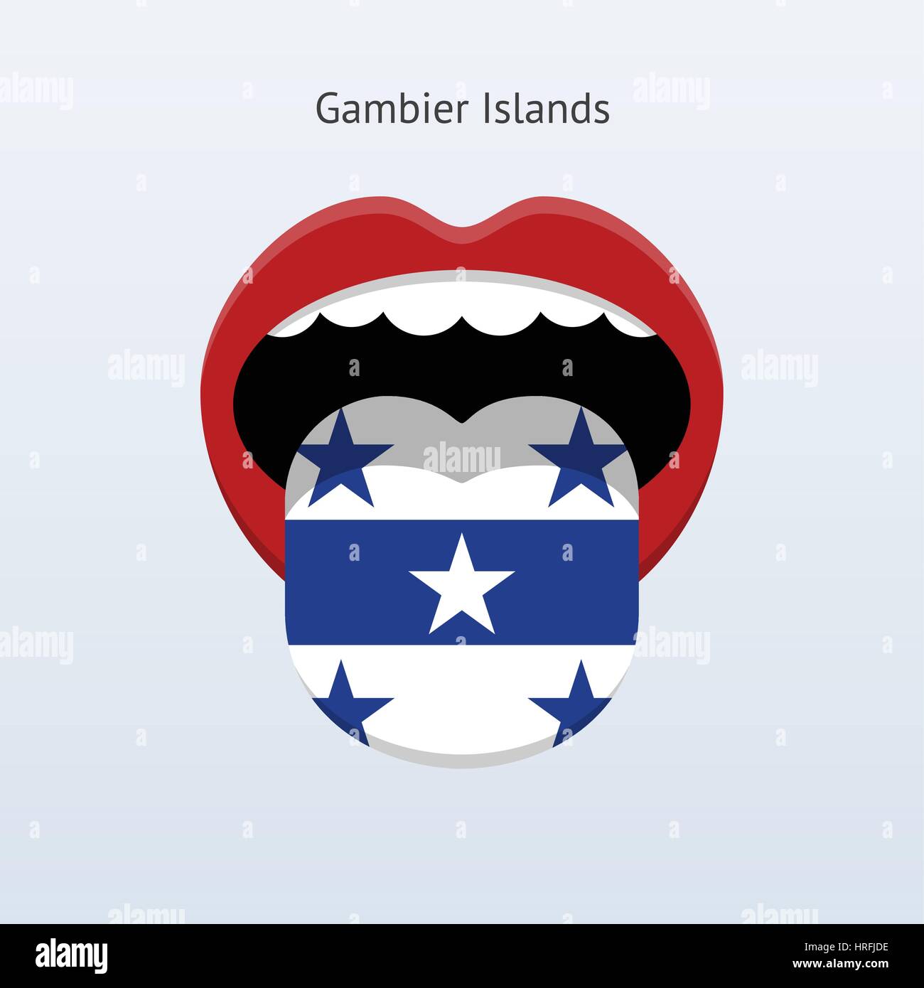 Gambier islands flag Stock Vector Images - Alamy
