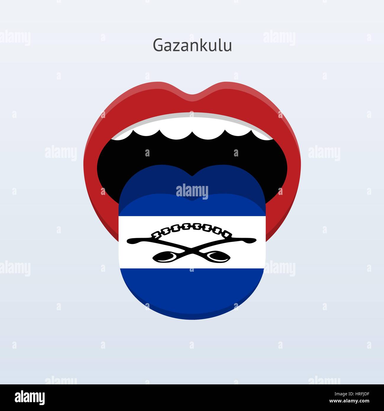 Gazankulu language. Abstract human tongue. Vector illustration Stock ...