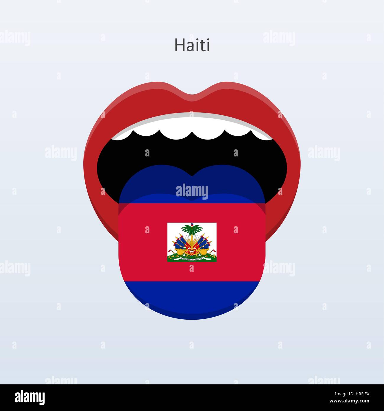 Haiti language. Abstract human tongue. Vector illustration Stock Vector ...