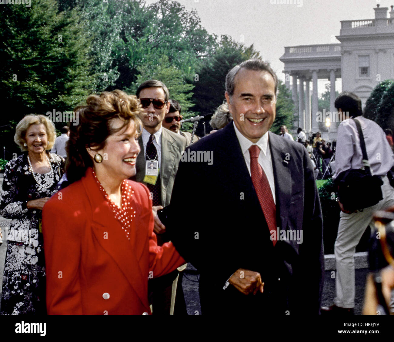 Secretary of Transportion Elizabeth Dole and her husband Senator Robert ...