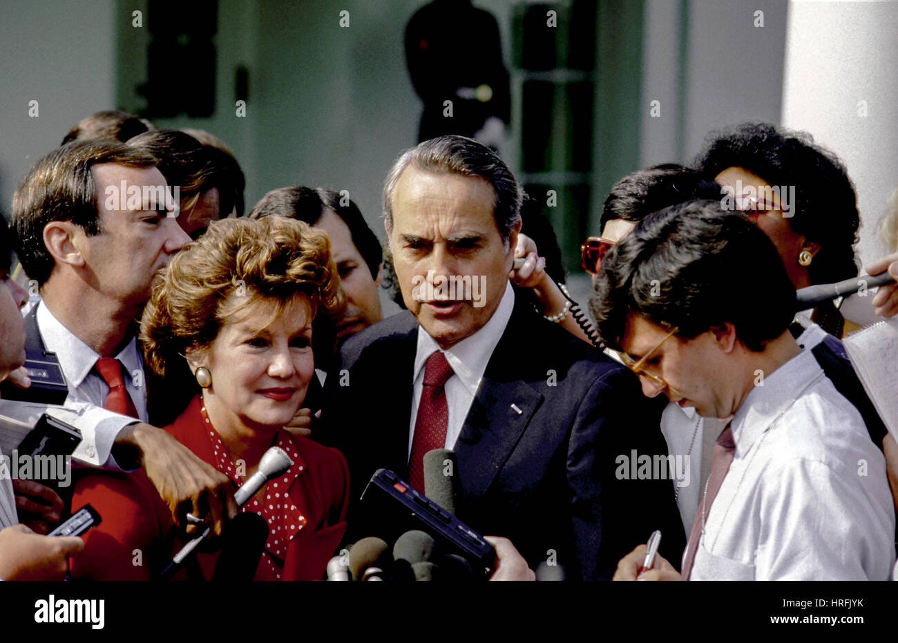 Secretary of Transportion Elizabeth Dole and her husband Senator Robert ...