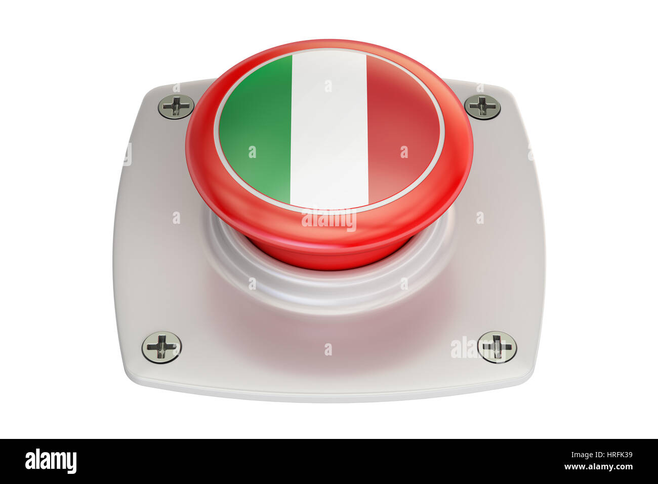 Italy flag push button, 3D rendering Stock Photo - Alamy