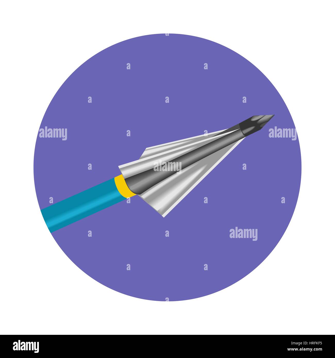 Arrow flying flat vector Cut Out Stock Images & Pictures - Alamy