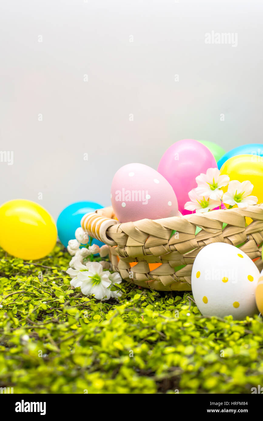 Happy Easter day, bunny and egg, Christians worldwide celebrate Stock ...