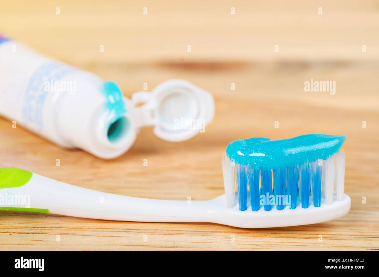 White toothbrush green gel hi-res stock photography and images - Alamy