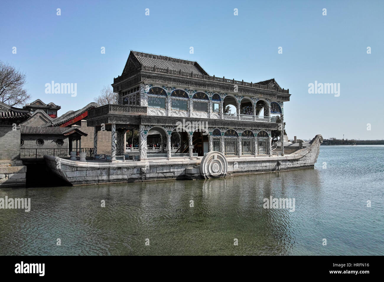 Marble Boat in Summer Palace Stock Photo - Alamy