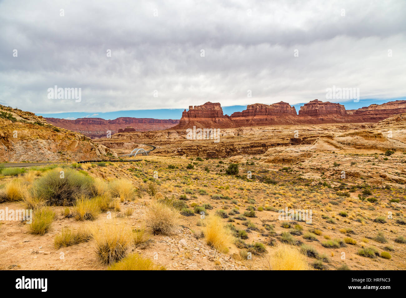 The Hite Crossing Bridge is an arch bridge which carries Utah State ...