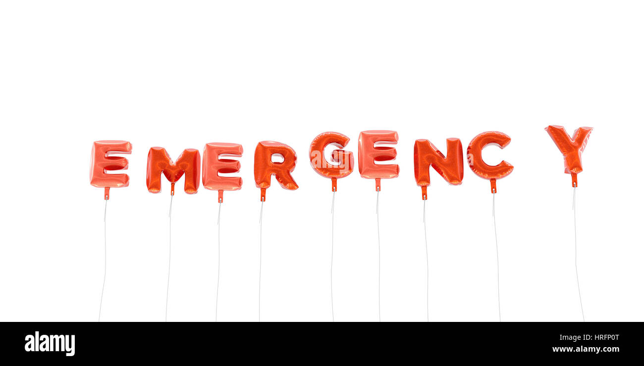Red emergency wording hi-res stock photography and images - Alamy