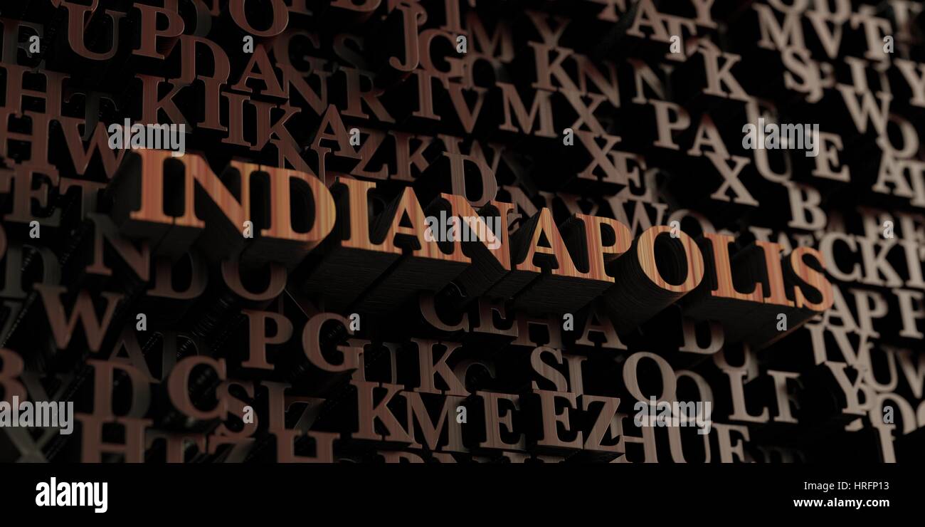 Indianapolis word hi-res stock photography and images - Alamy