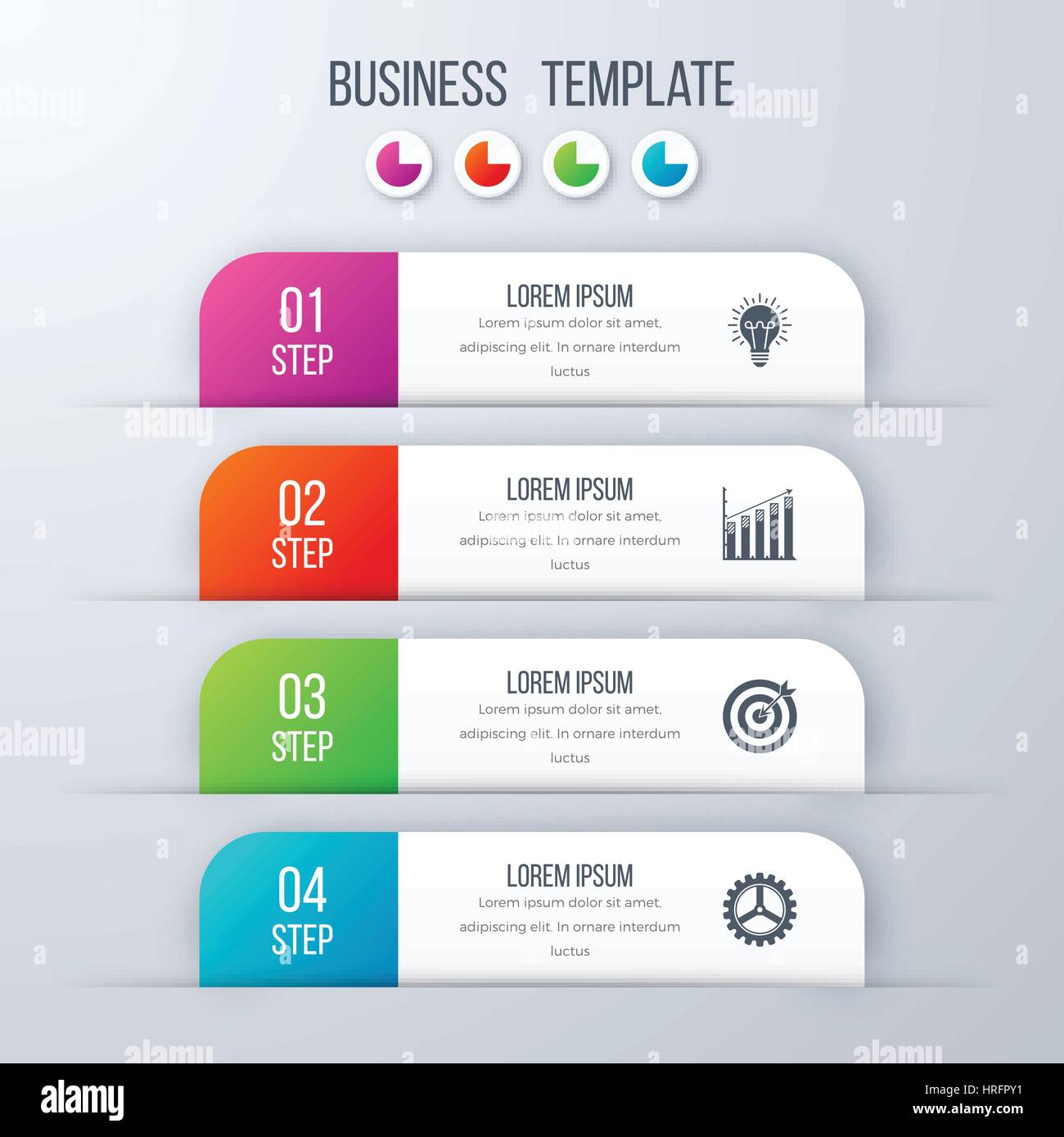 Modern infographics template with 4 options Stock Vector Image & Art ...