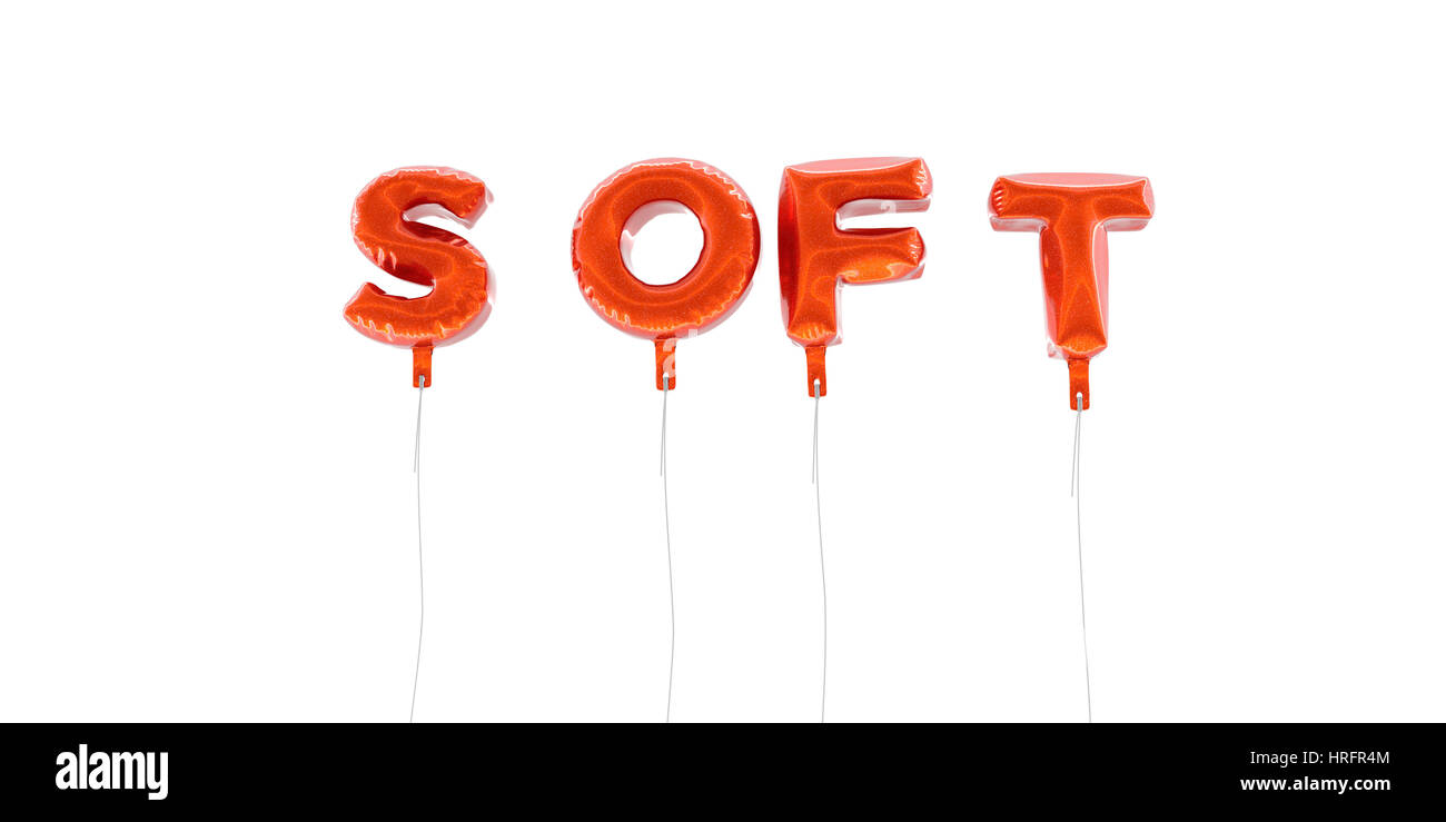 3d letter soft a white background hi-res stock photography and images ...