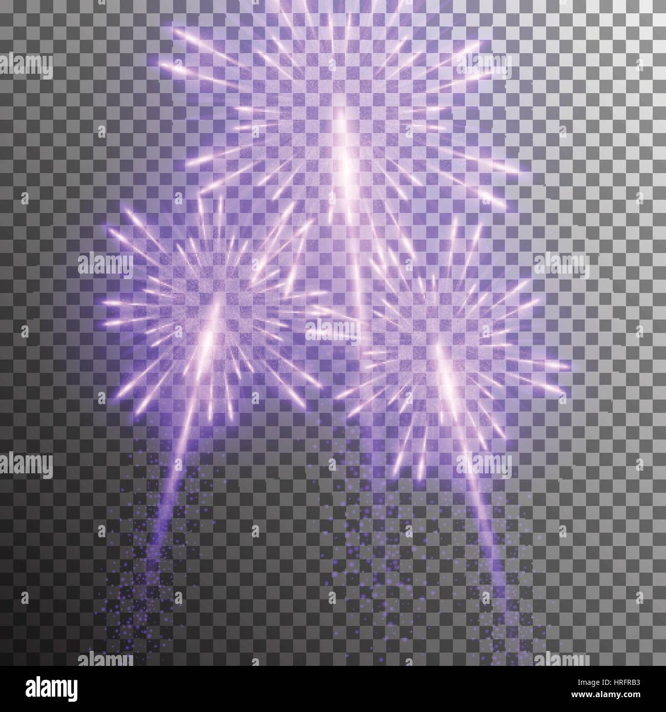 isolated realistic vector fireworks Stock Vector Image & Art - Alamy