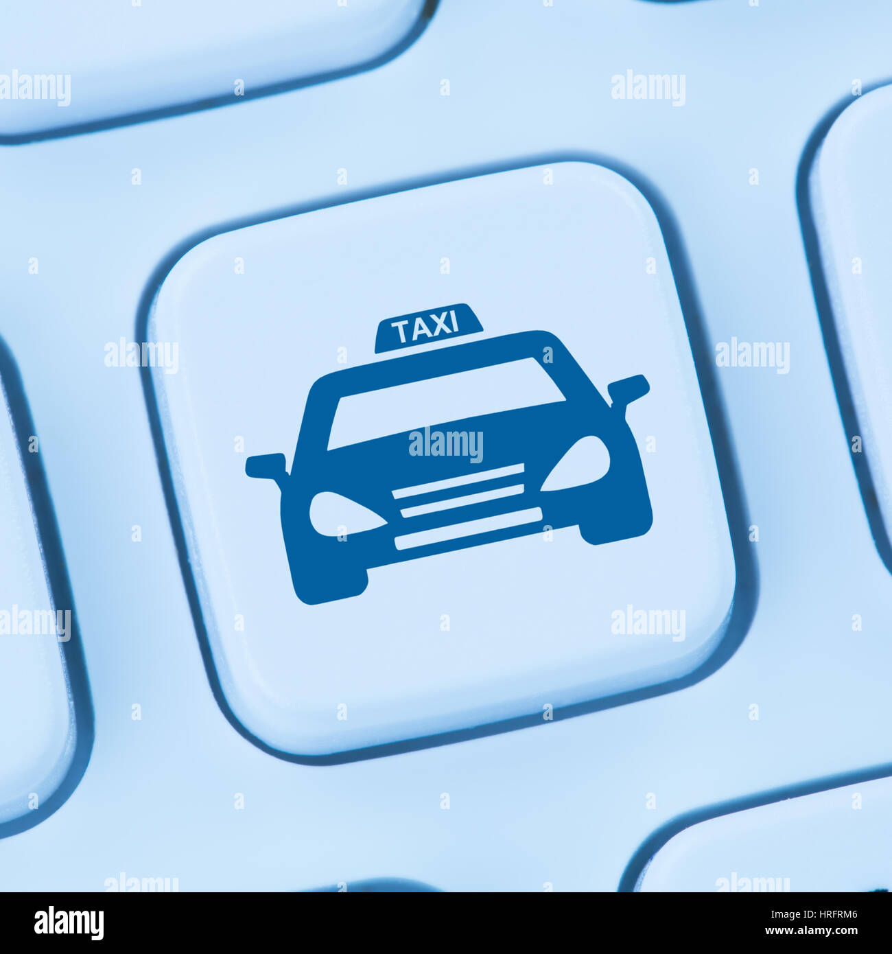 Blue taxi cab hi-res stock photography and images - Alamy