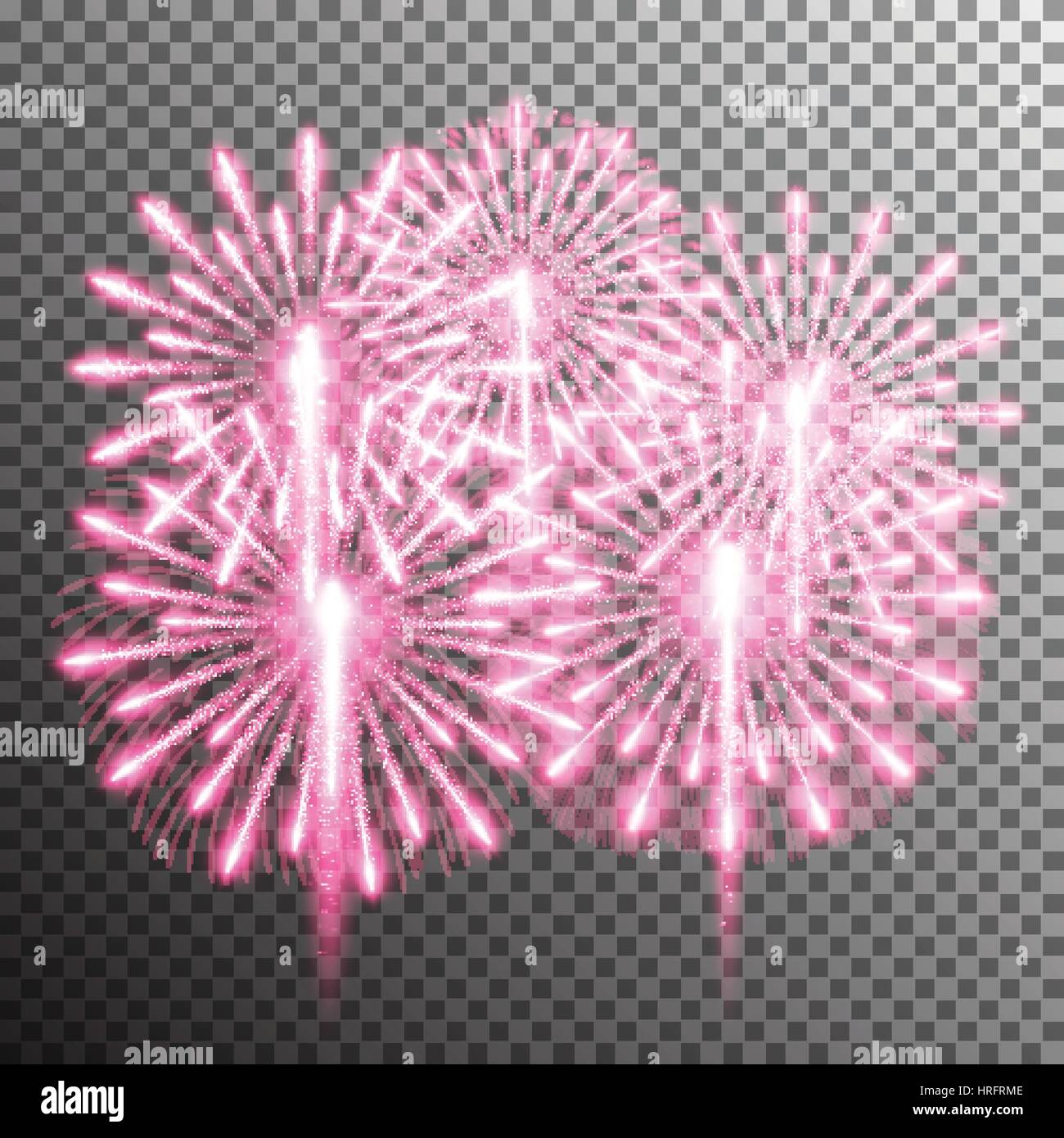 isolated realistic vector fireworks Stock Vector Image & Art - Alamy