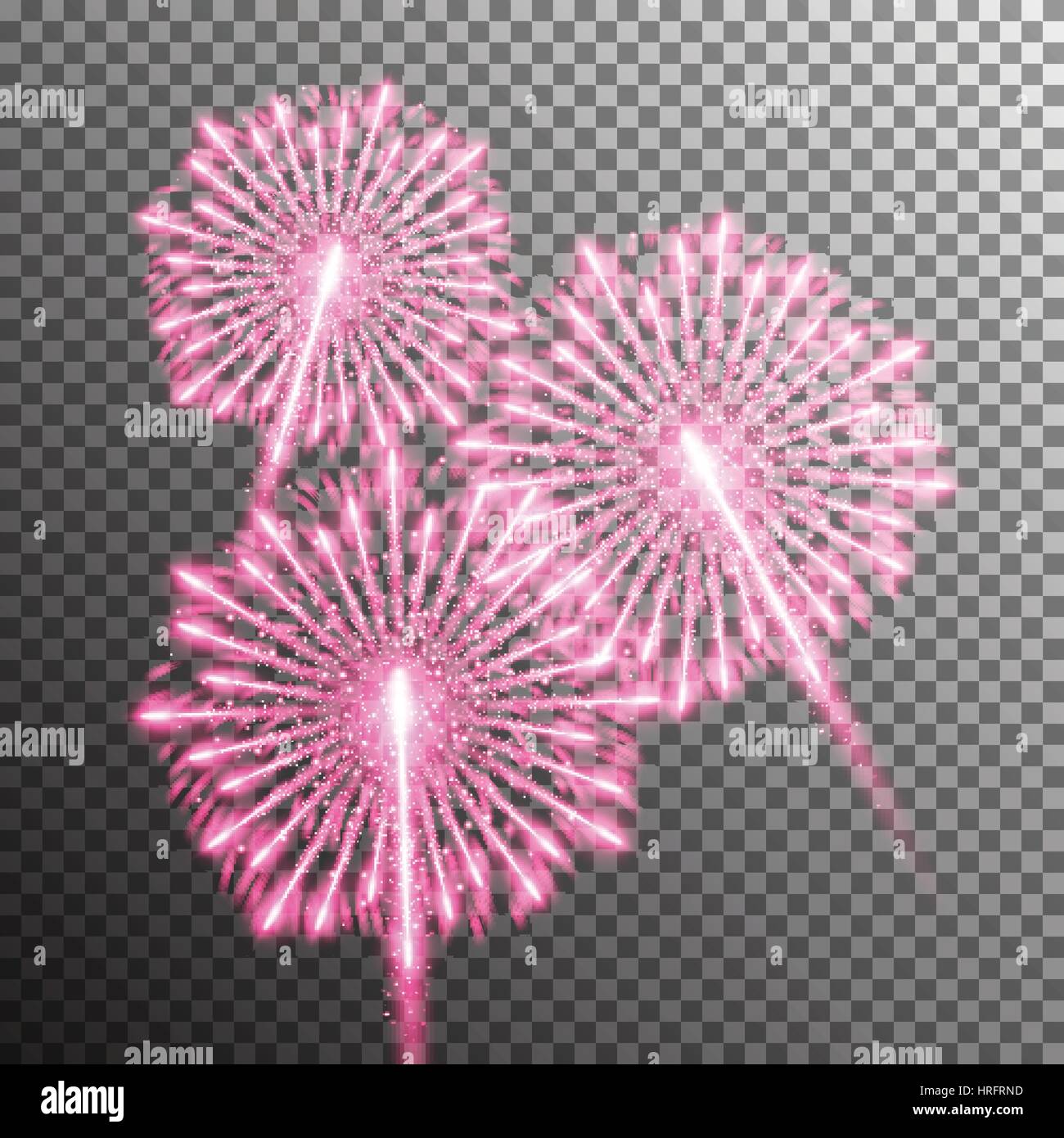 isolated realistic vector fireworks Stock Vector Image & Art - Alamy