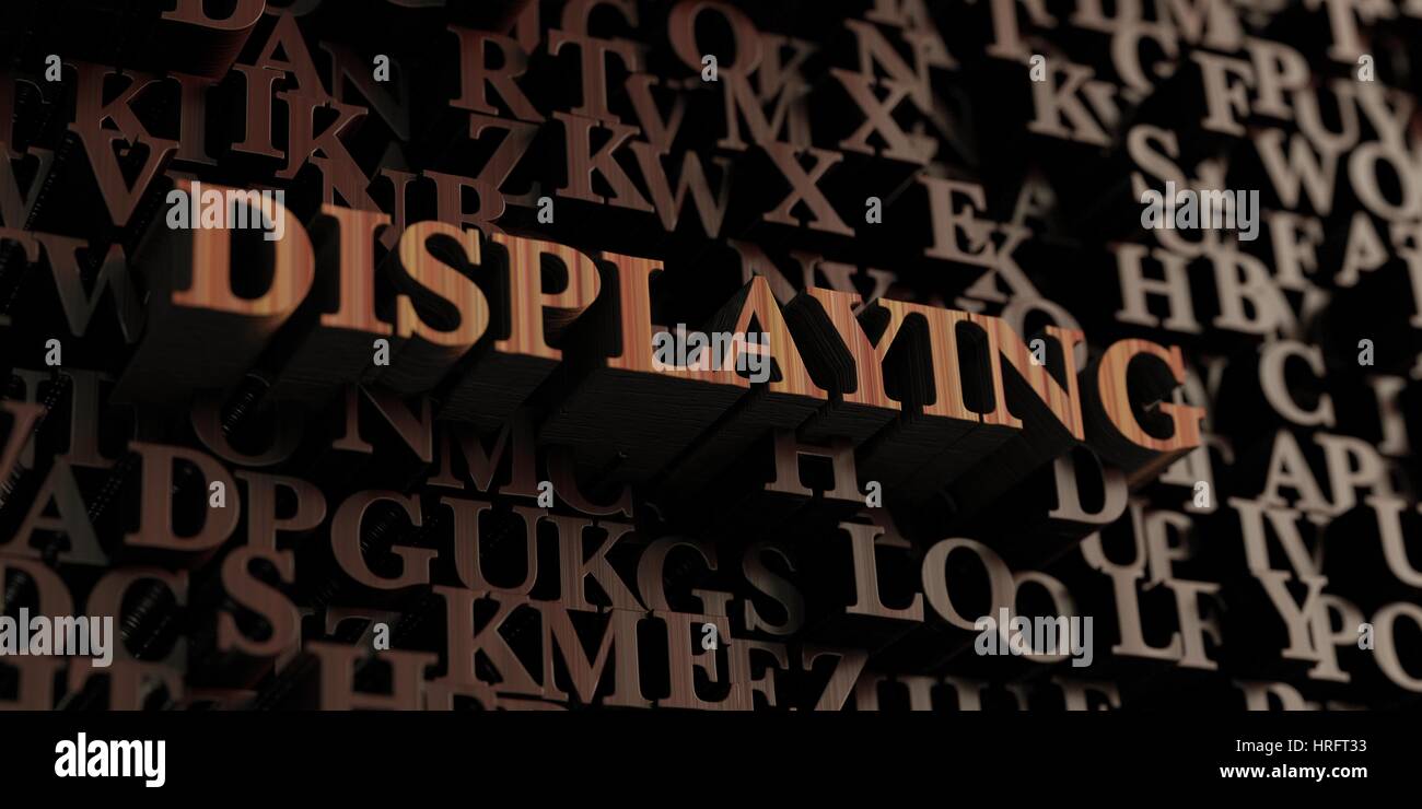 Displaying - Wooden 3D rendered letters/message. Can be used for an ...