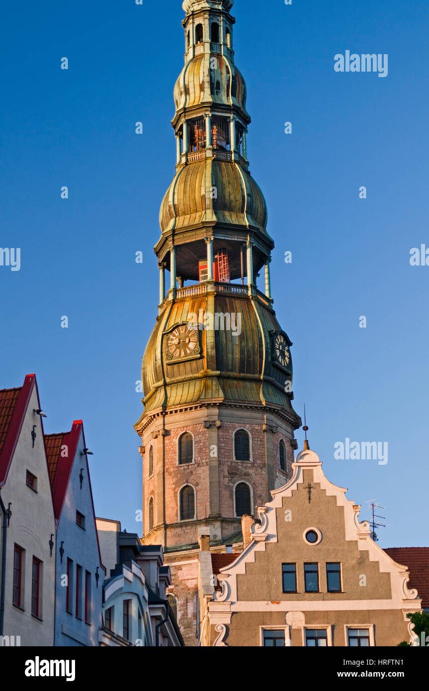 Riga st peters church tower hi-res stock photography and images - Alamy