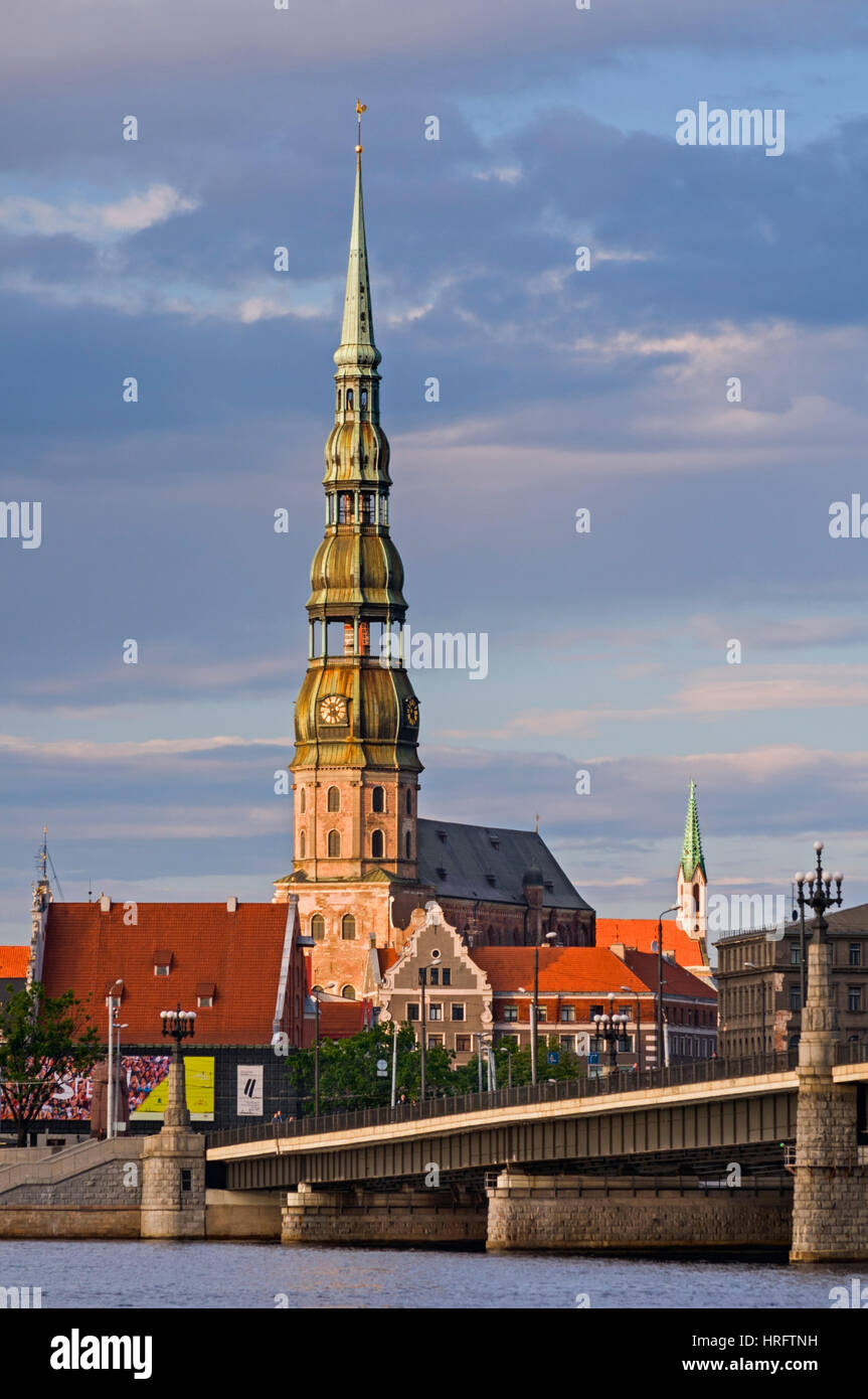 St Peter's Church Riga Latvia Stock Photo - Alamy