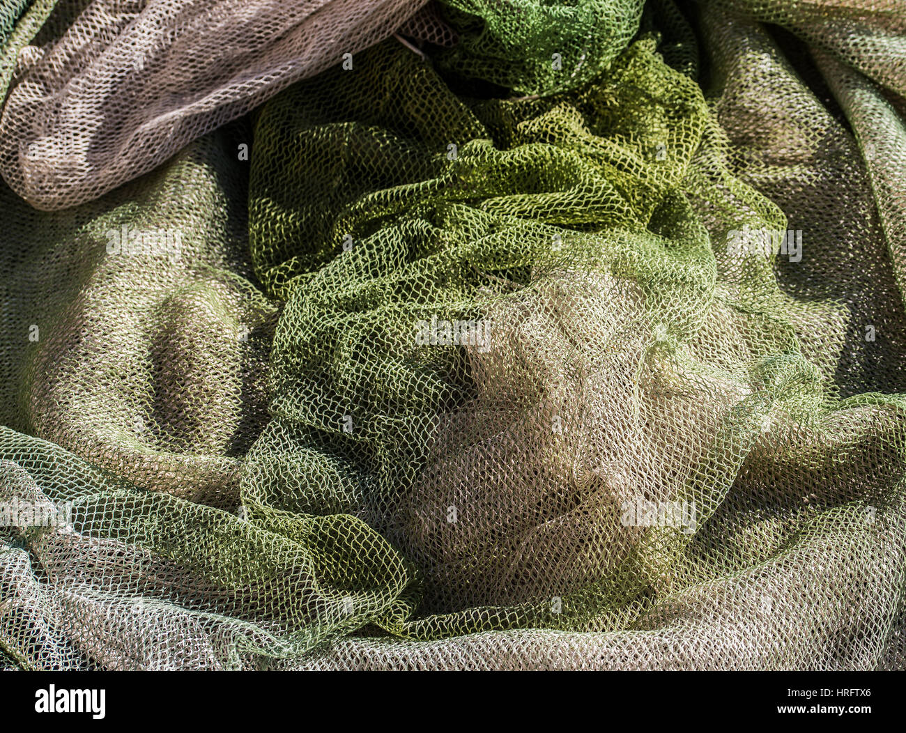 Empty fishing nets close texture close up Stock Photo - Alamy