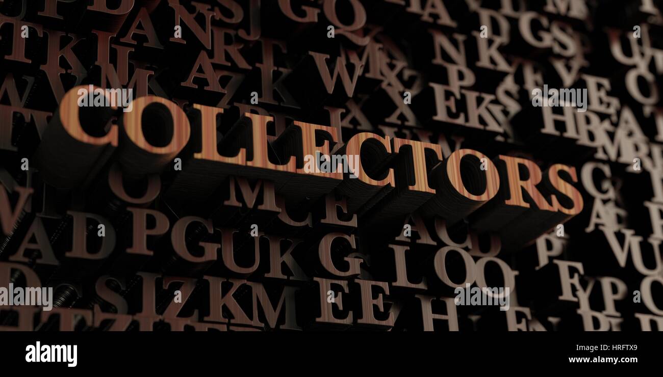 Collectors - Wooden 3D rendered letters/message. Can be used for an ...