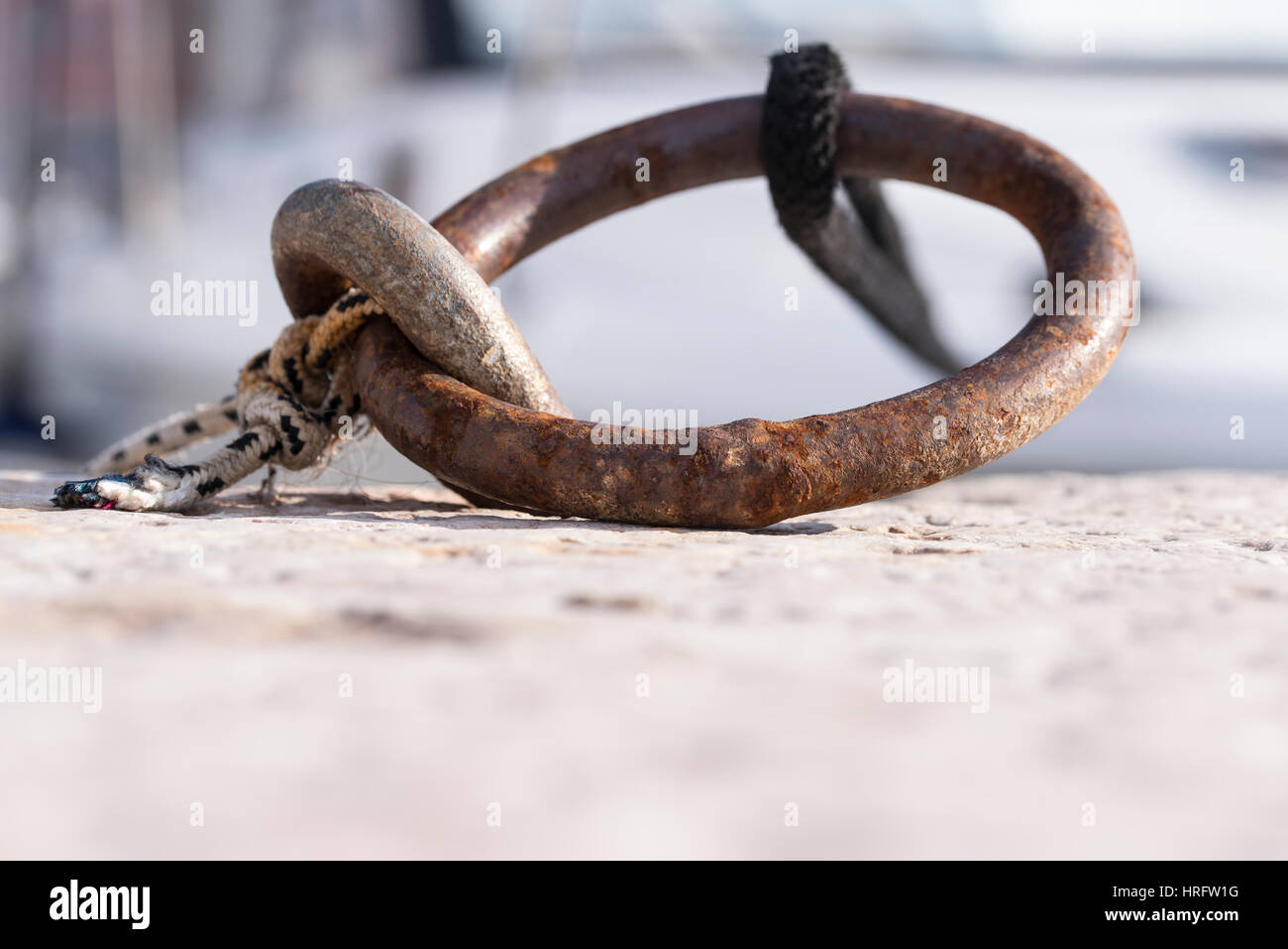 Dock holding boat hi-res stock photography and images - Alamy