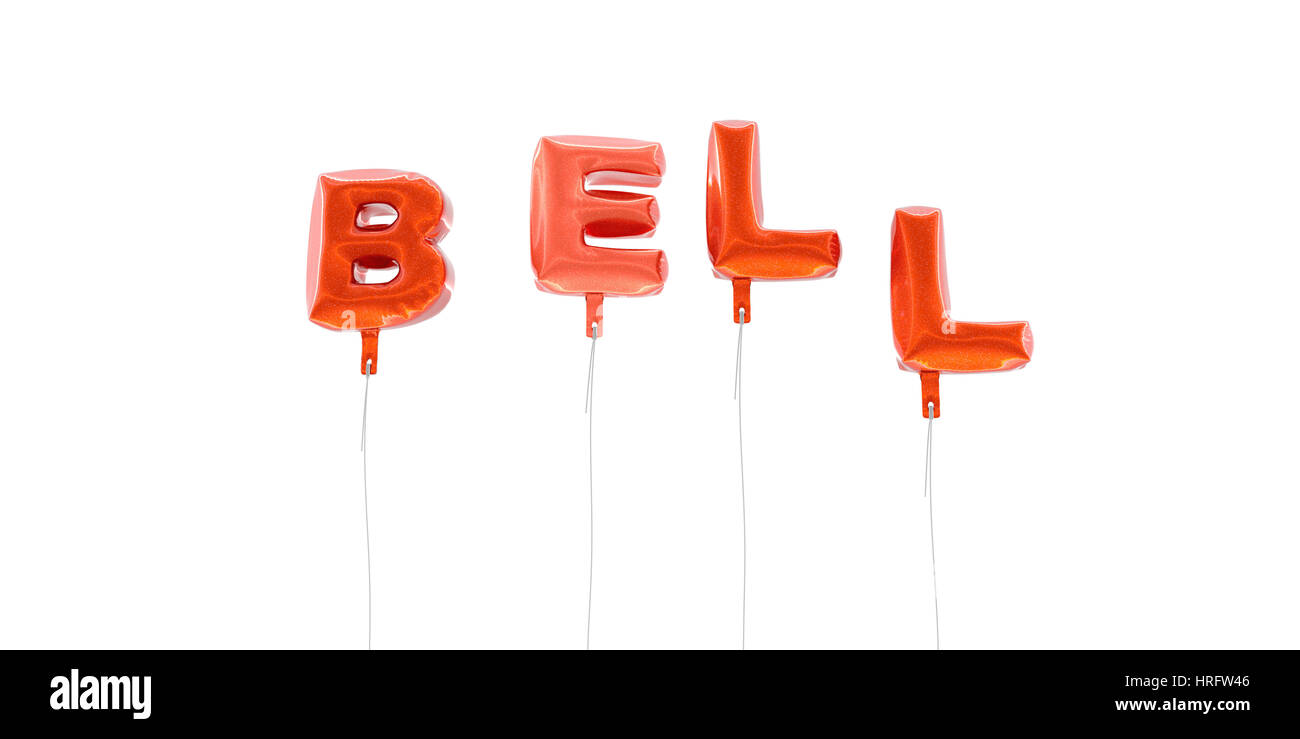 Bell word made from red hi-res stock photography and images - Alamy
