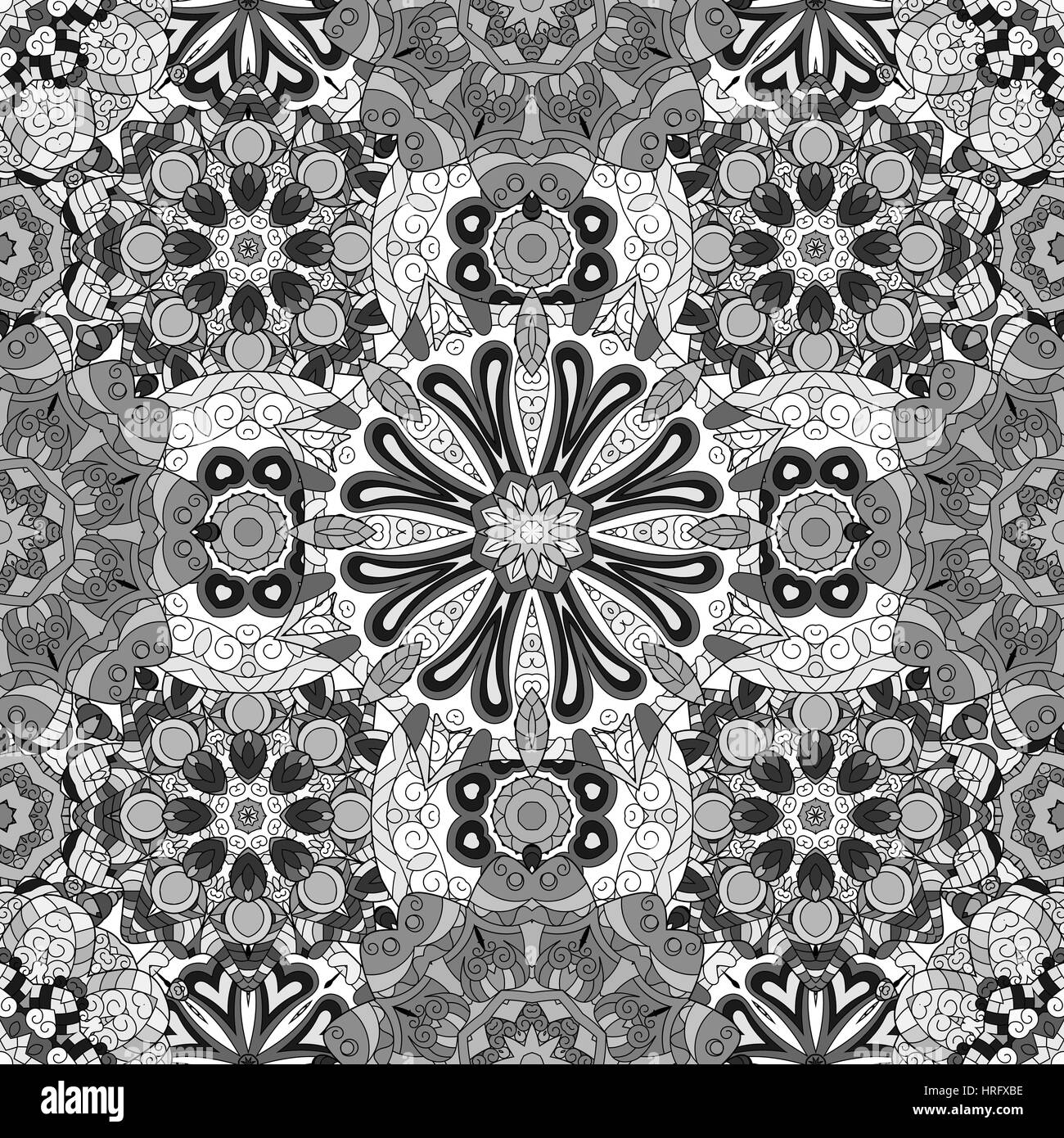 Seamless round pattern for printing on fabric or paper Stock Vector ...