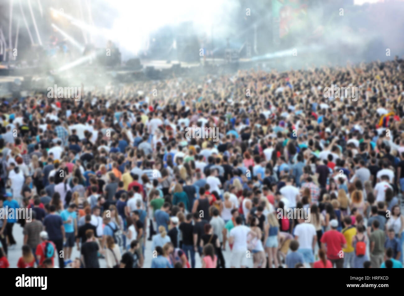 Blurred crowd of people partying Stock Photo - Alamy