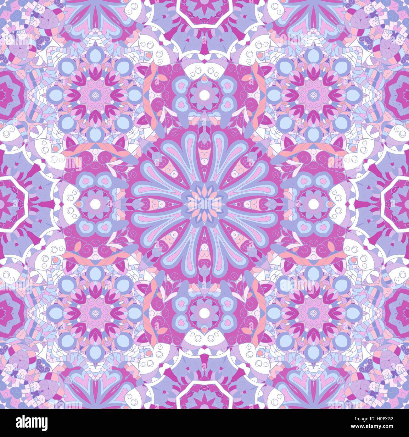 Seamless round pattern for printing on fabric or paper Stock Vector ...