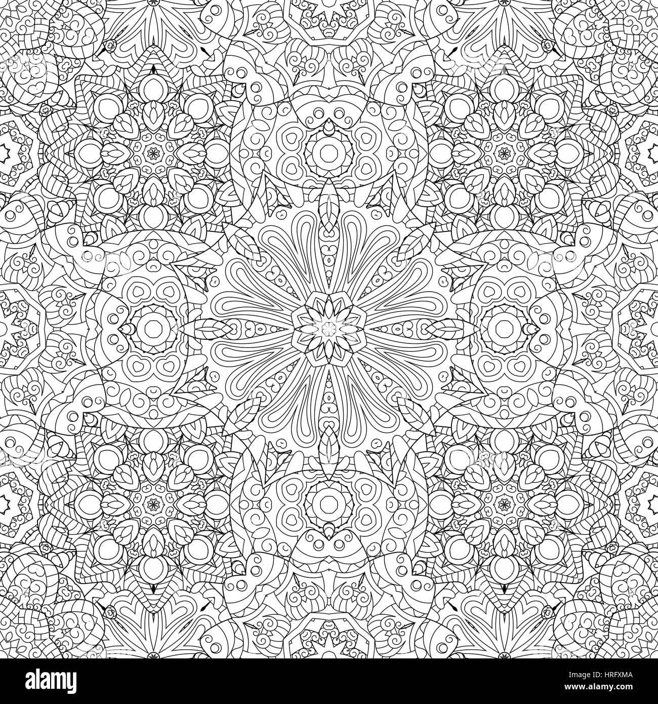 Vector seamless texture with abstract flowers Stock Vector Image & Art ...