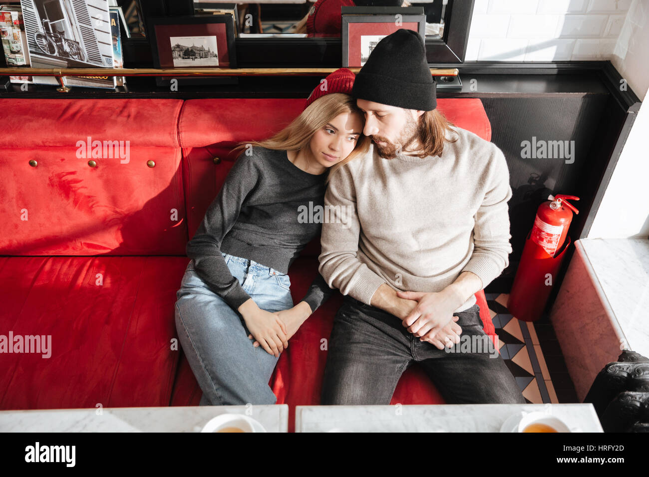 Lying on shoulder hi-res stock photography and images - Alamy