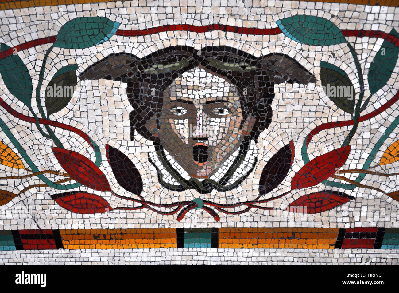 VATICAN, ITALY - MARCH 14, 2016: The mosaic tiled floor in the Greek ...