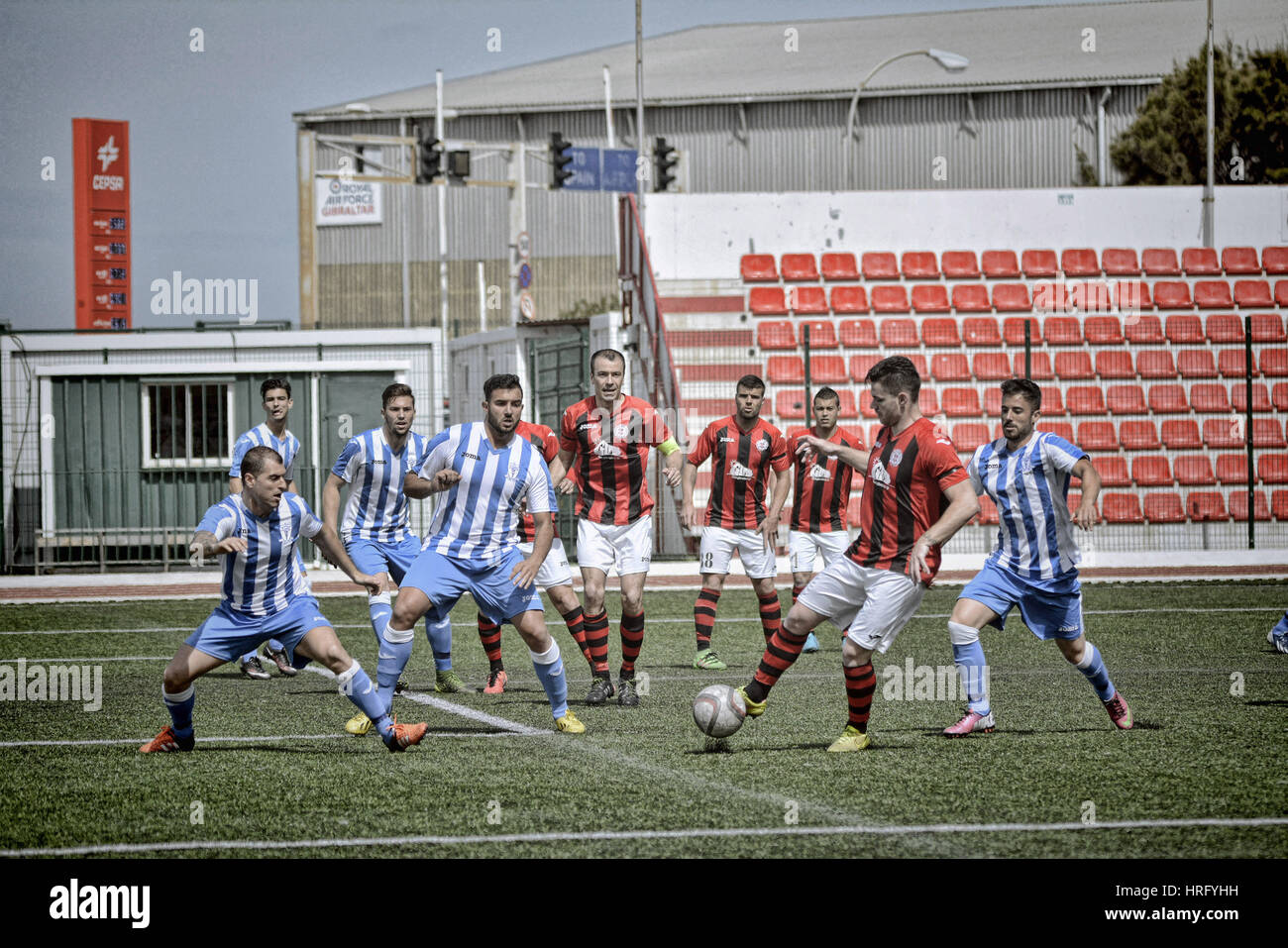 Gibraltar football - St Joseph versus Lincoln Red Imps - Victoria ...